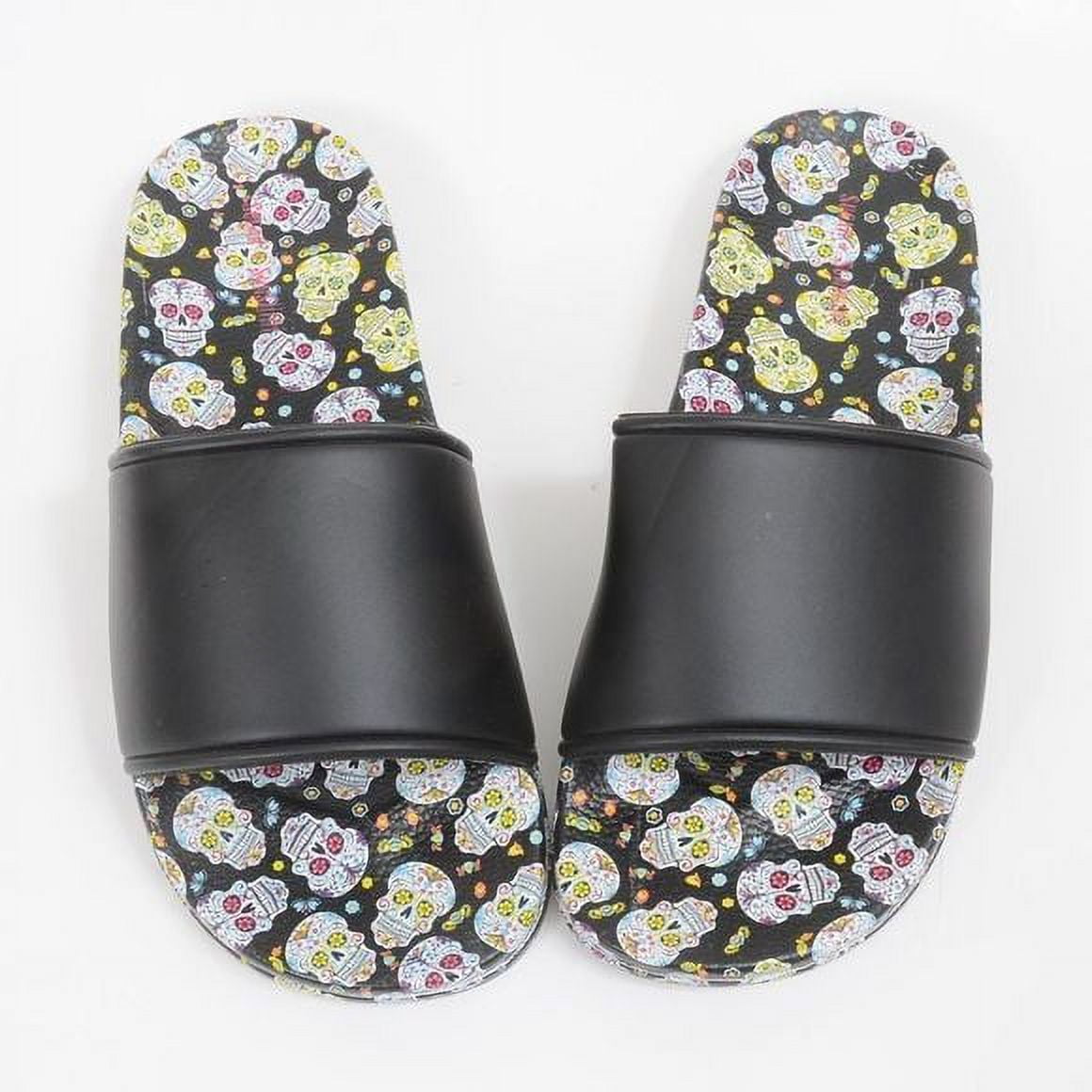 Sugar Skull Dia De Los Muertos Women's Slide Sandal - Walmart.com