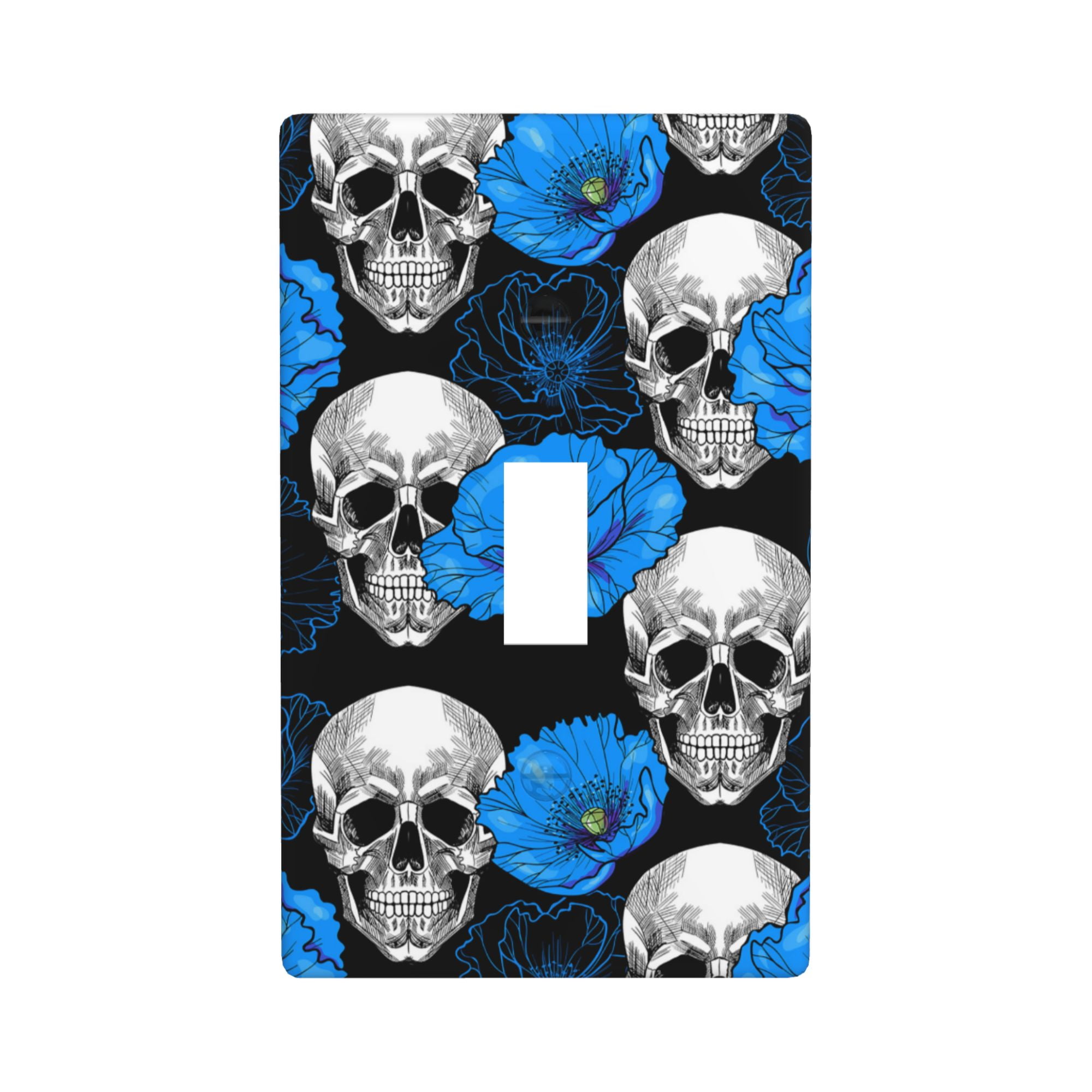 Sugar Skull Flower Single Toggle Light Switch Plate Decorative Wall ...