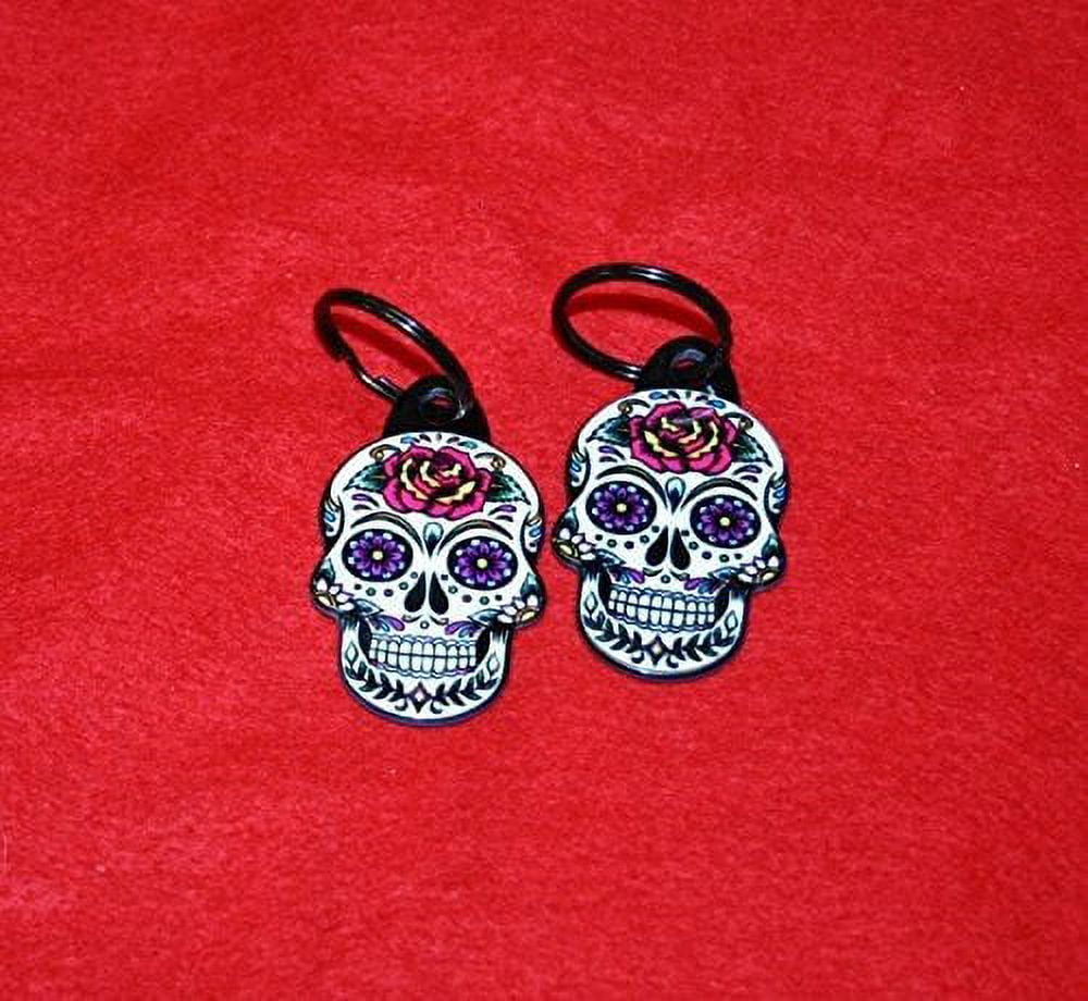 Sugar Skull Keychains - 2 Piece Set - Walmart.com