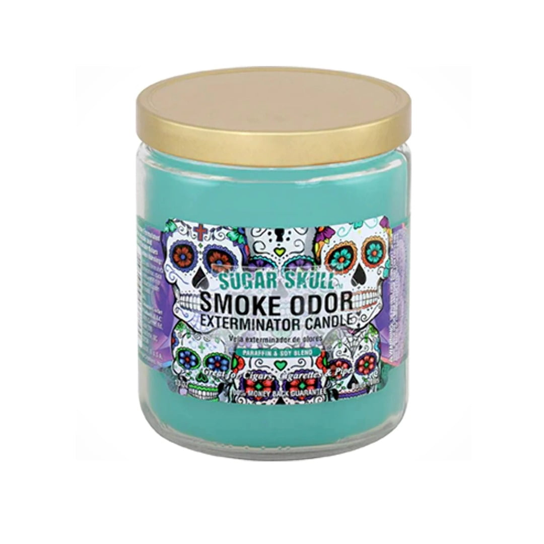 Sugar Skull Smoke Odor Exterminator Candle, 13oz. Jar Candle - Walmart.com