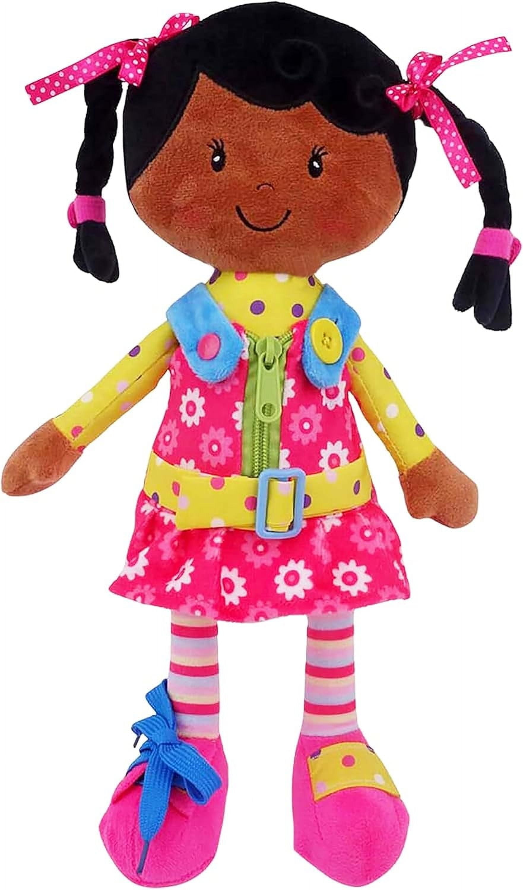 Sugar Snap Plush Doll for Toddlers Learn to Dress Montessori Toy ...