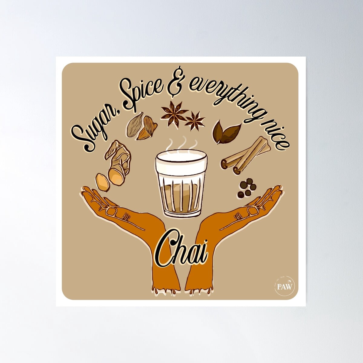 Sugar, Spice And Everything Nice Poster Wall Art, Modern Wall Decor For ...