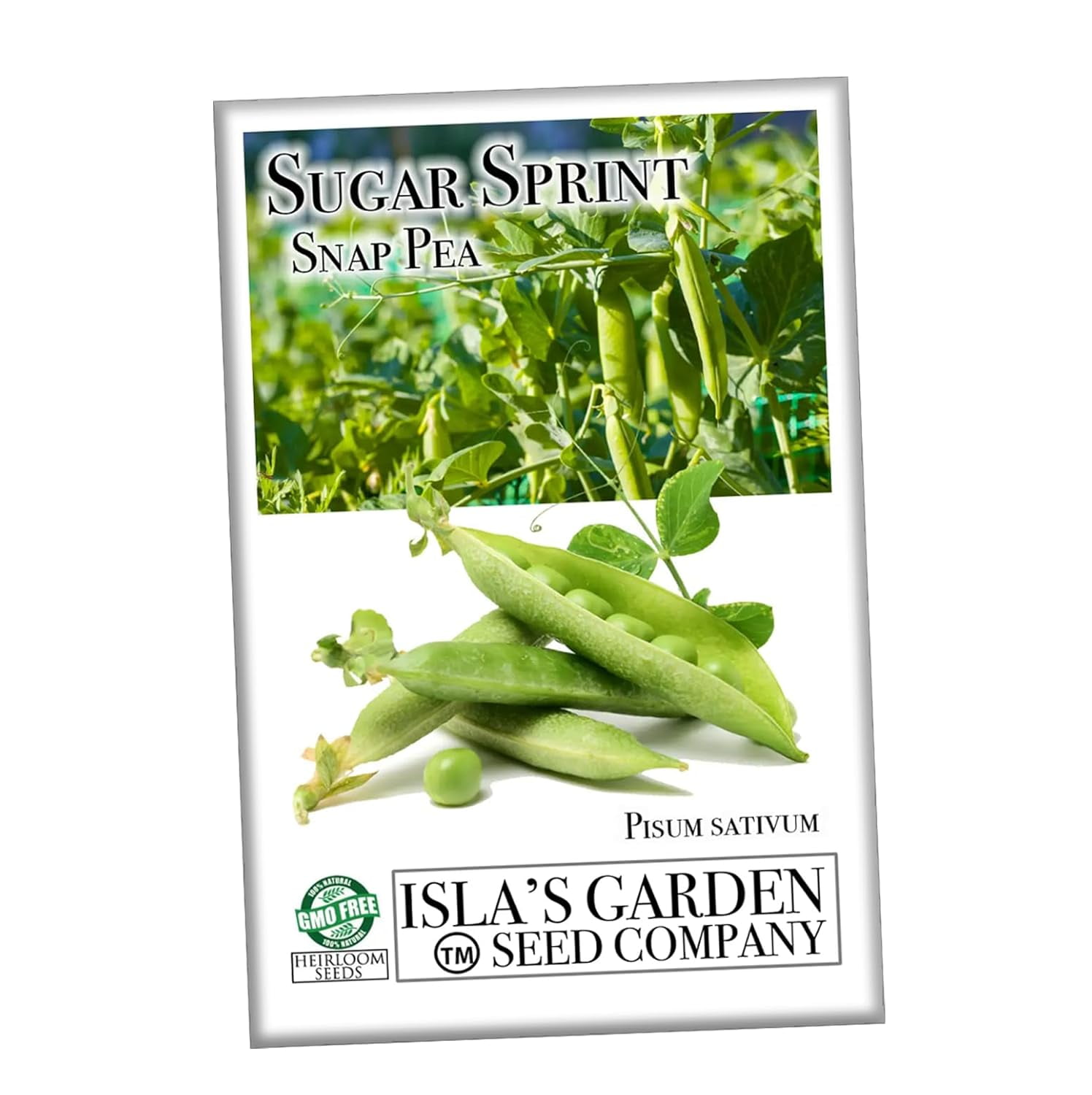 Sugar Sprint Snap Pea Seeds, 25 Heirloom Seeds Per Packet, Non GMO ...