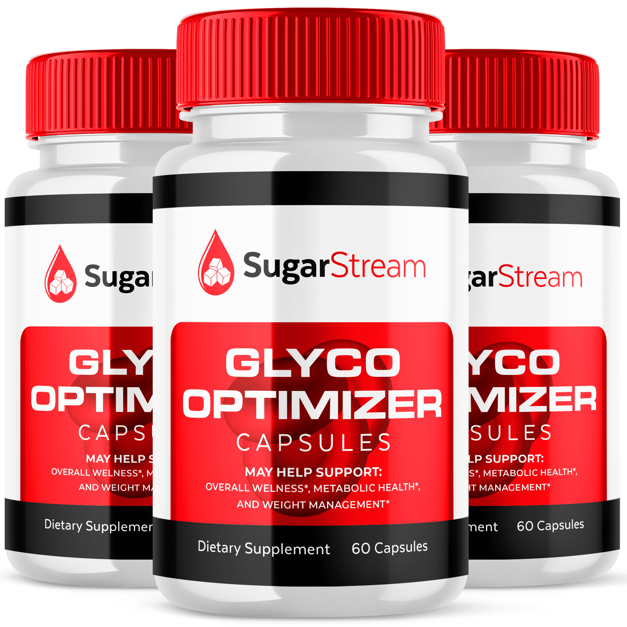 Sugar Stream Glyco Optimizer Max Strength Glycogen Support Sugarstream 3 Pack 180 Capsules ...