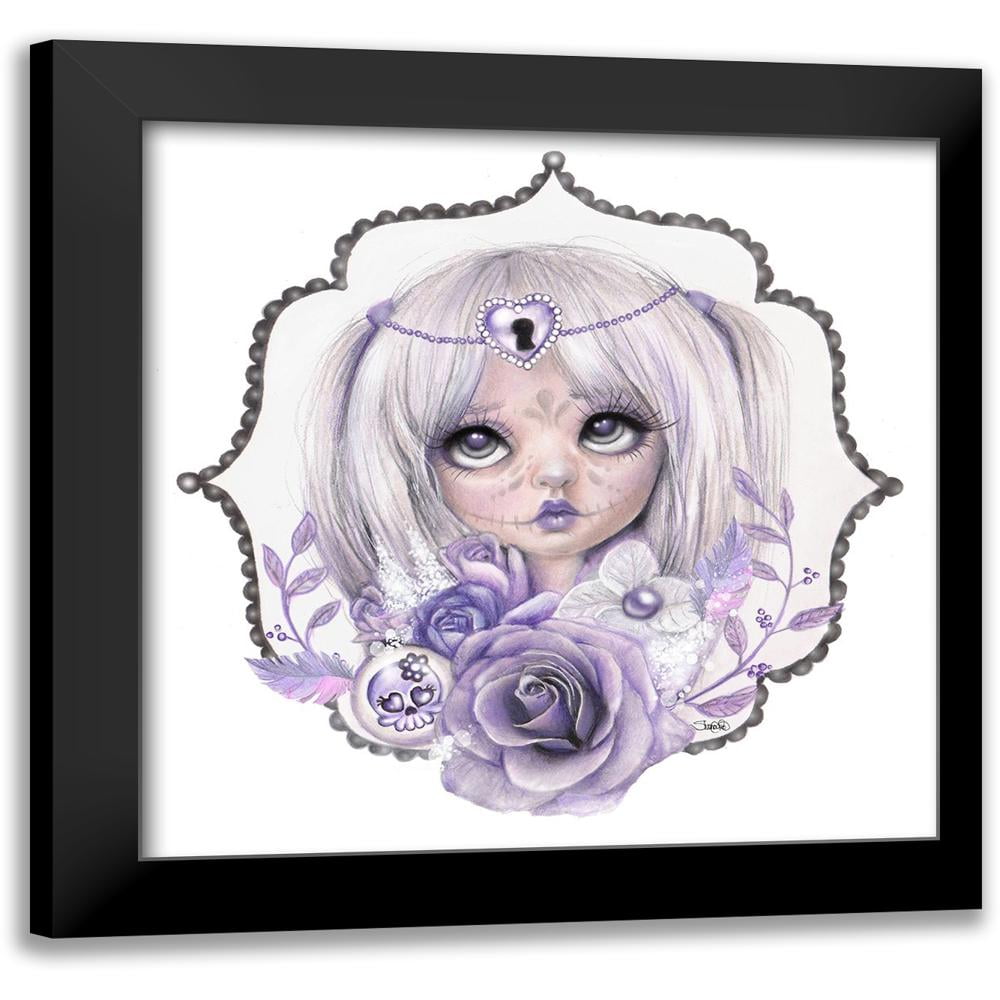 Sugar Sweeties - Lavender Grey 15x15 Black Modern Framed Museum Art ...