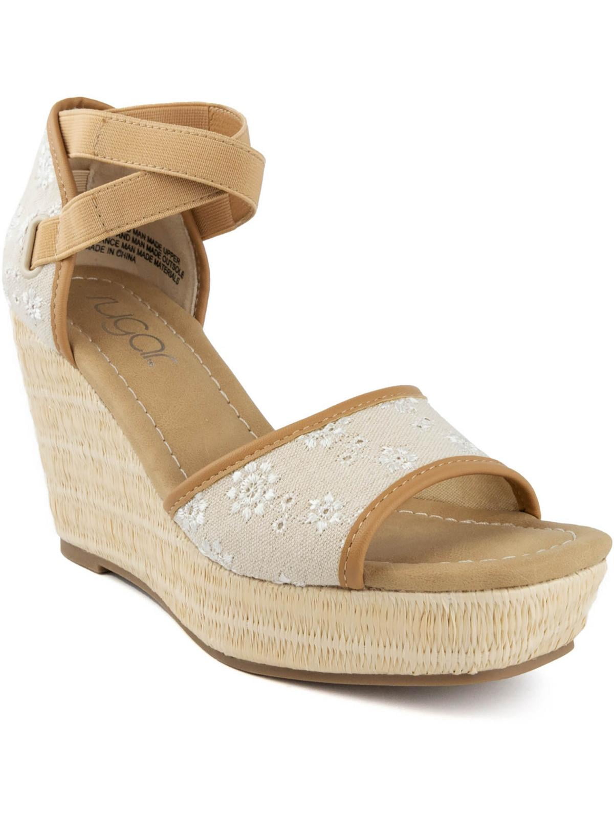 Sugar Womens Harlow Padded Insole Wedge Sandals - Walmart.com
