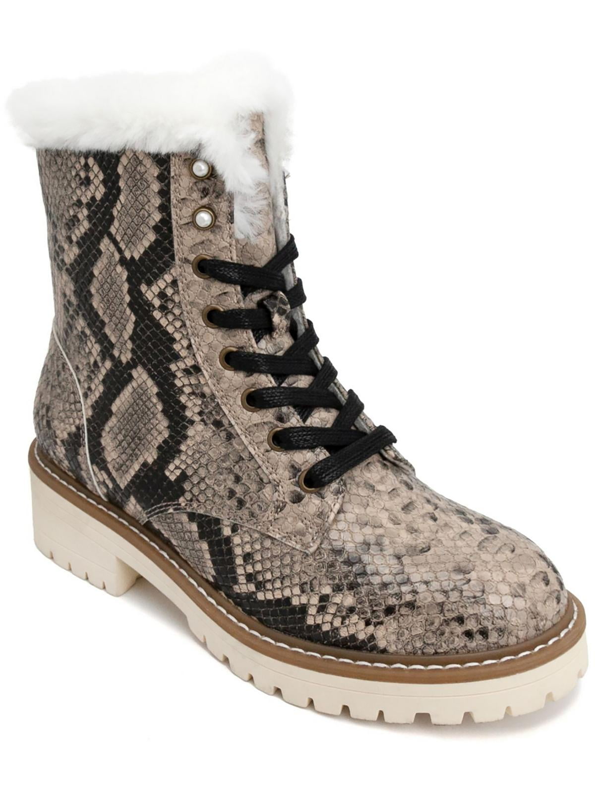 Sugar Womens Kaedy 3 Faux Leather Zipper Winter & Snow Boots - Walmart.com