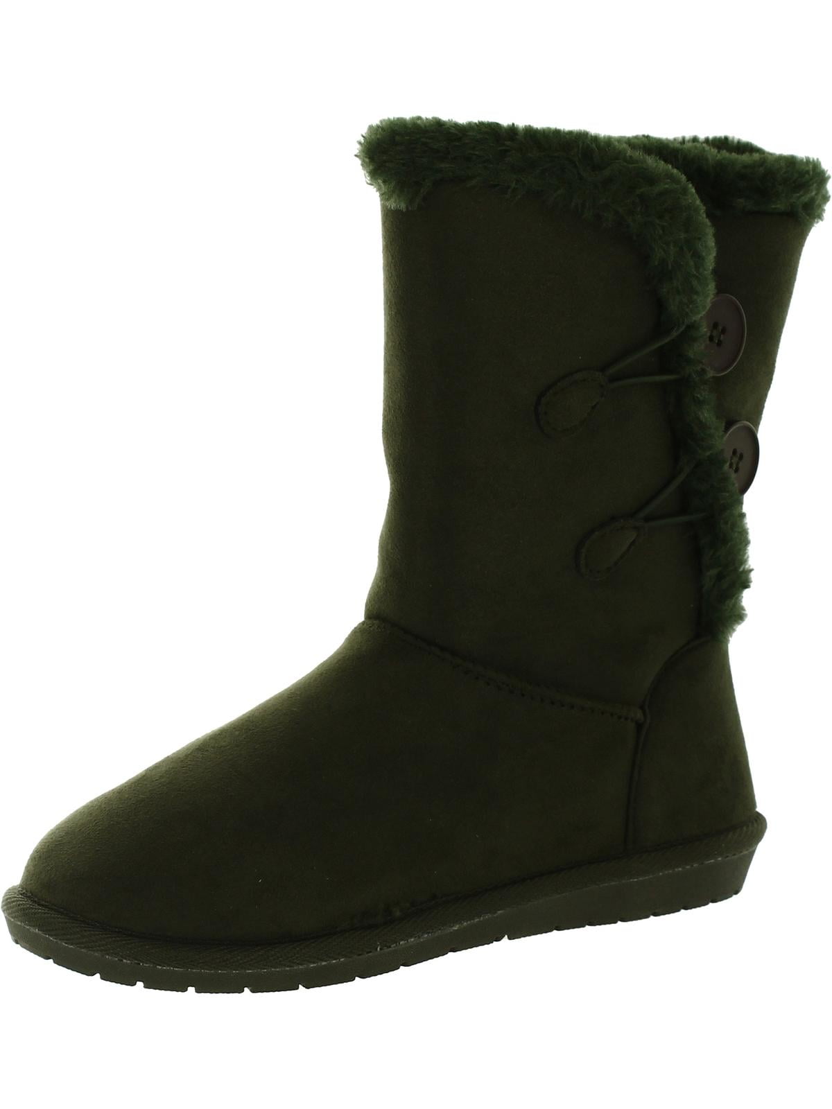Sugar Womens Marty Faux Suede Fleece Lined Ankle Boots - Walmart.com