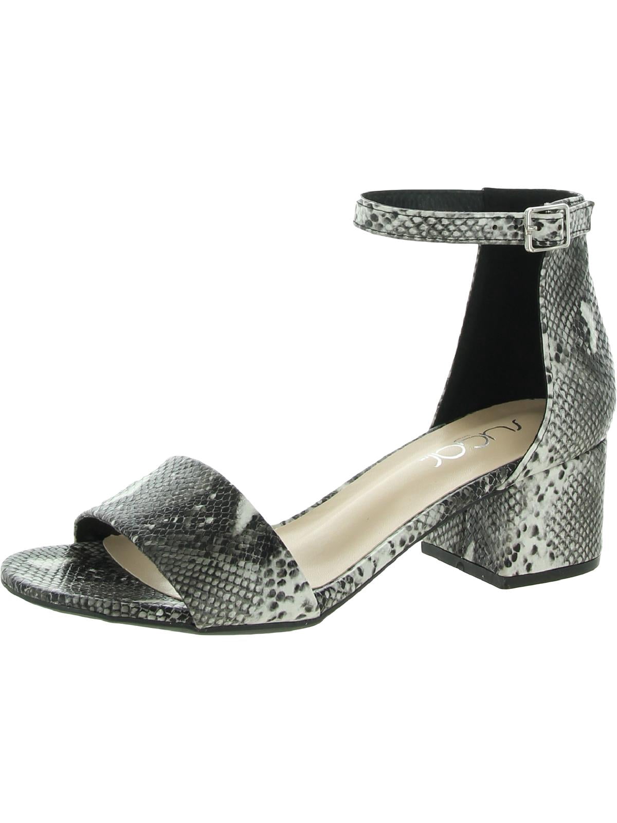 Sugar Womens Noelle Open Toe Ankle Strap Heel Sandals - Walmart.com