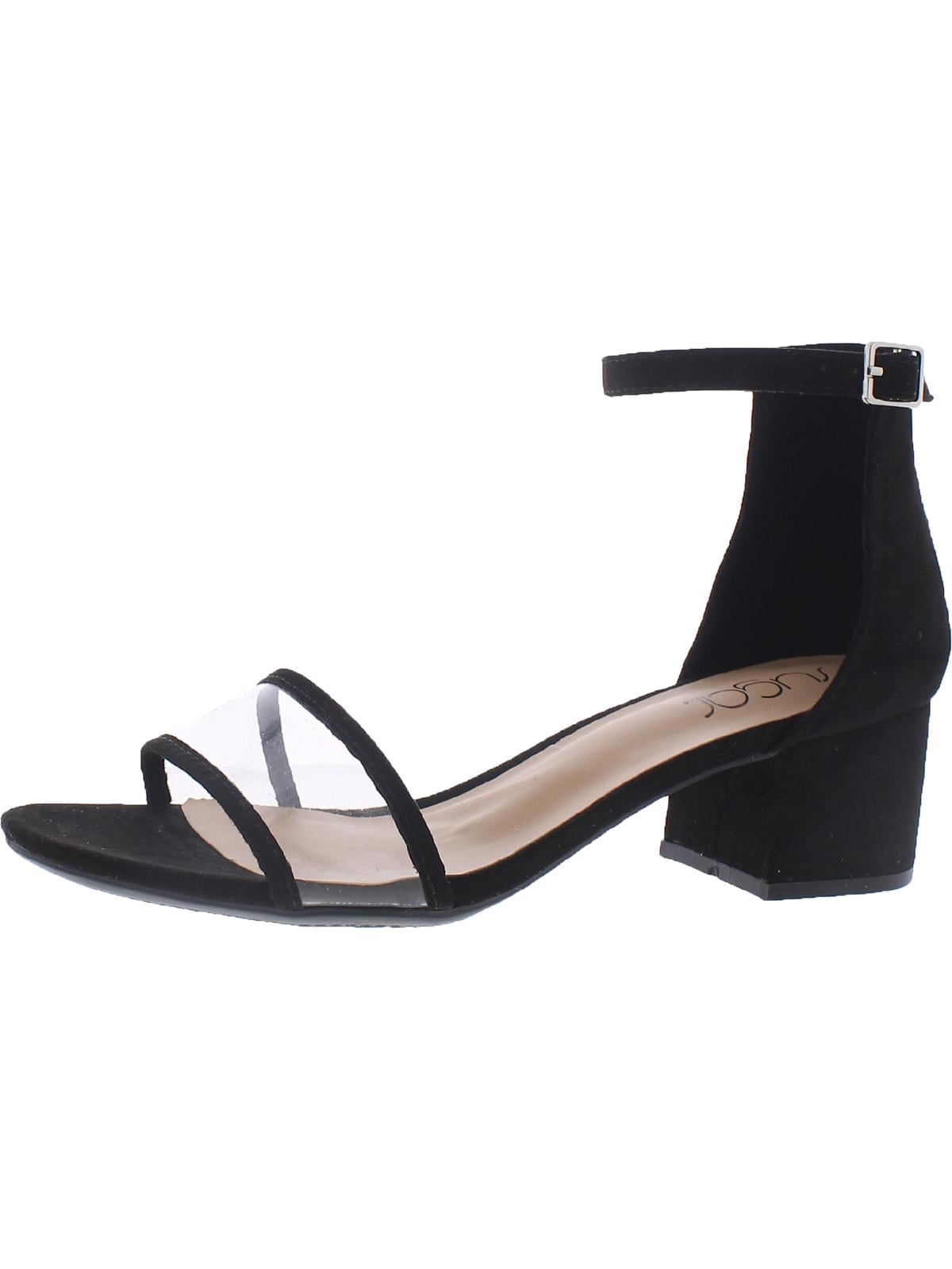 Sugar Womens Noelle Open Toe Ankle Strap Heel Sandals - Walmart.com