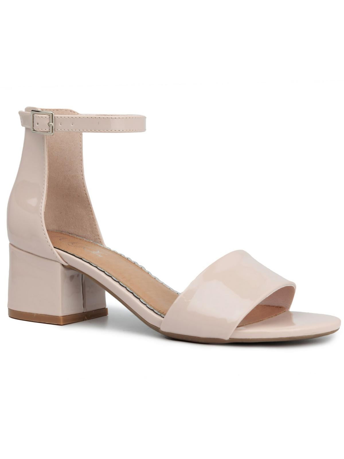 Sugar Womens Noelle Patent Ankle Strap Heel Sandals - Walmart.com