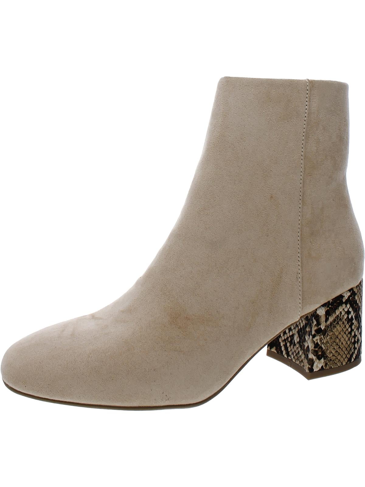 Sugar Womens Olive Microsuede Snake Print Ankle Boots - Walmart.com
