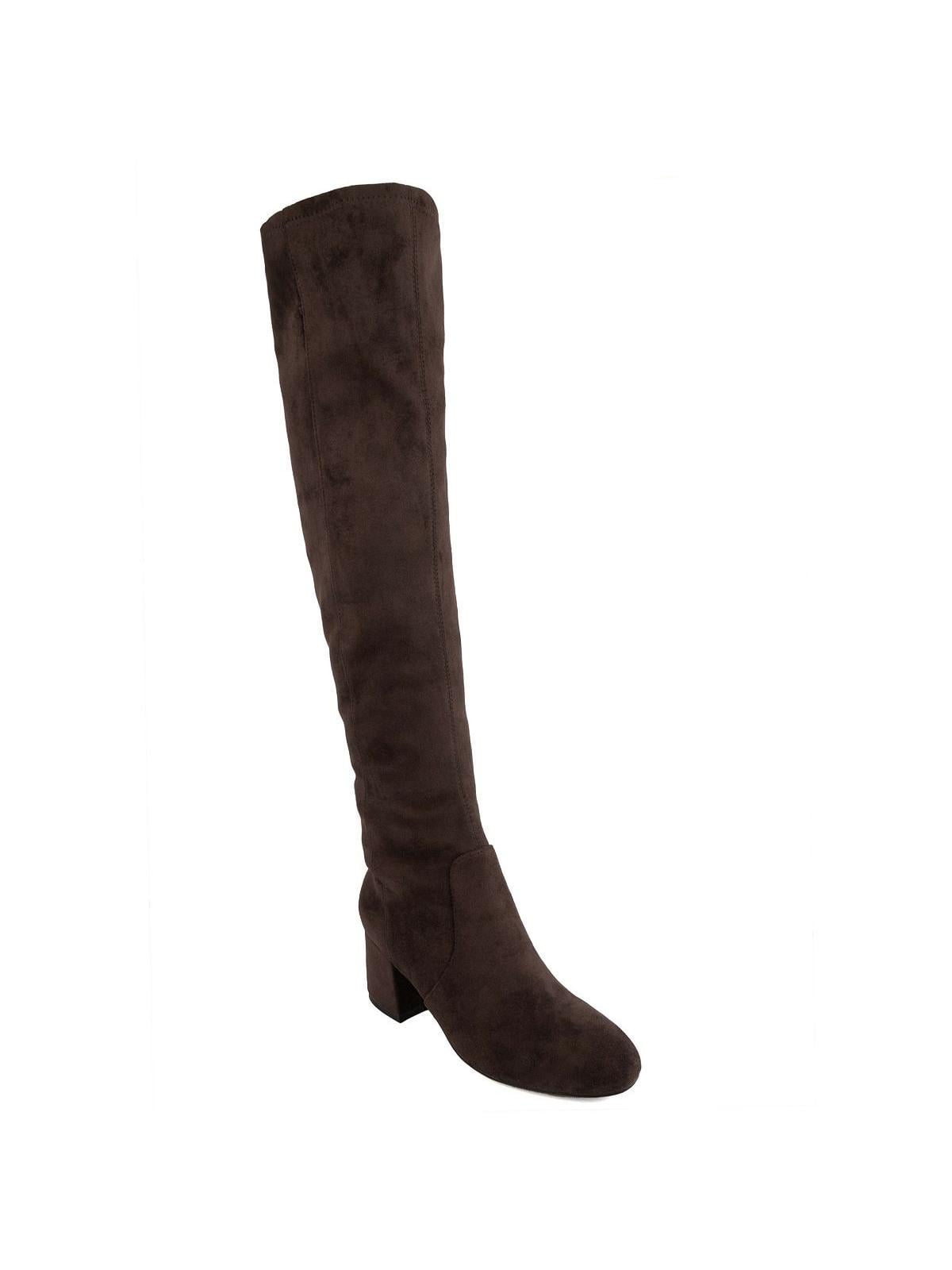 Sugar Womens Ollie Faux Suede Round Toe Over-The-Knee Boots - Walmart.com