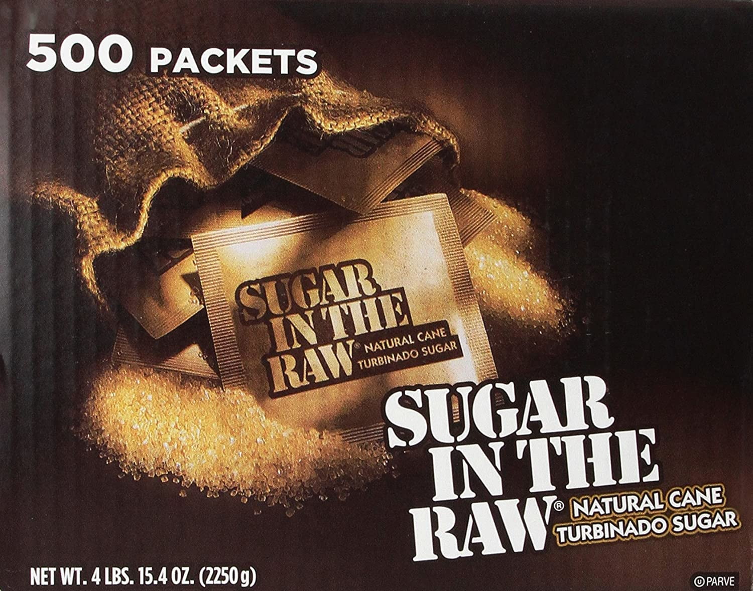 Sugar In The Raw Natural Bulk Sugar Packets, 0.18 oz, 500 per Carton ...