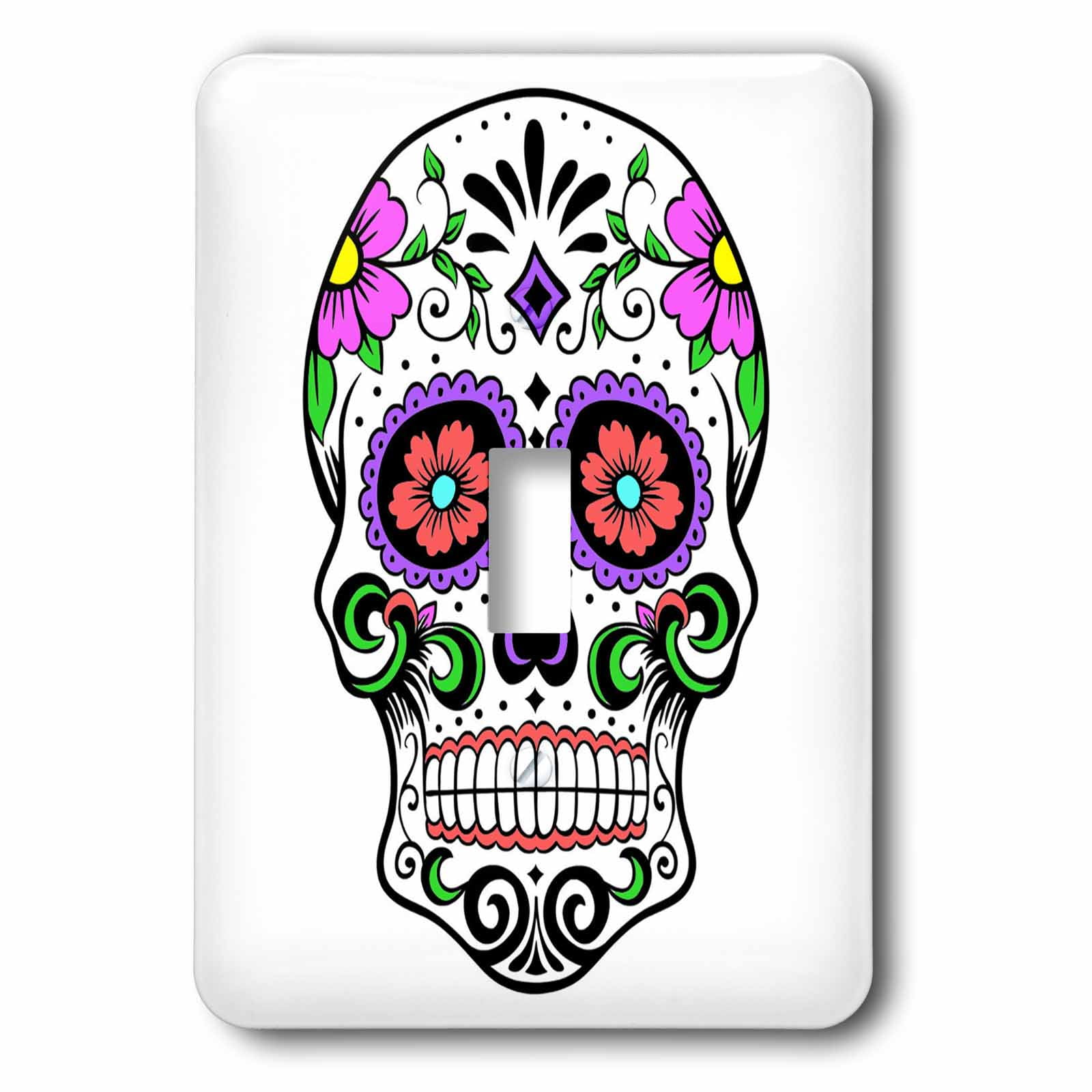 Sugar skull, Pink single toggle switch lsp-186236-1 - Walmart.com