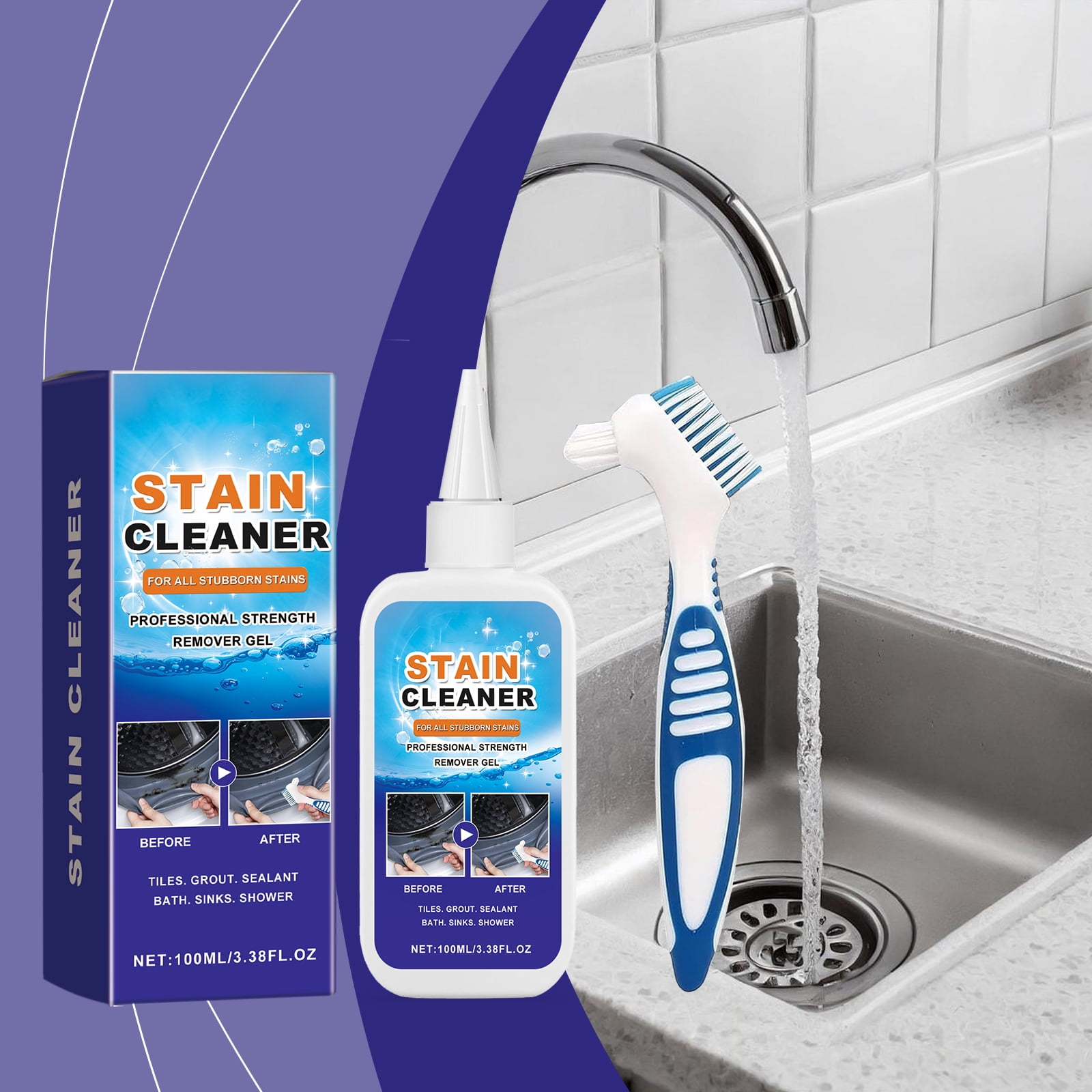 SugarBloom Mold Stain Remover Gel, Washing Machine Cleaner for Front ...