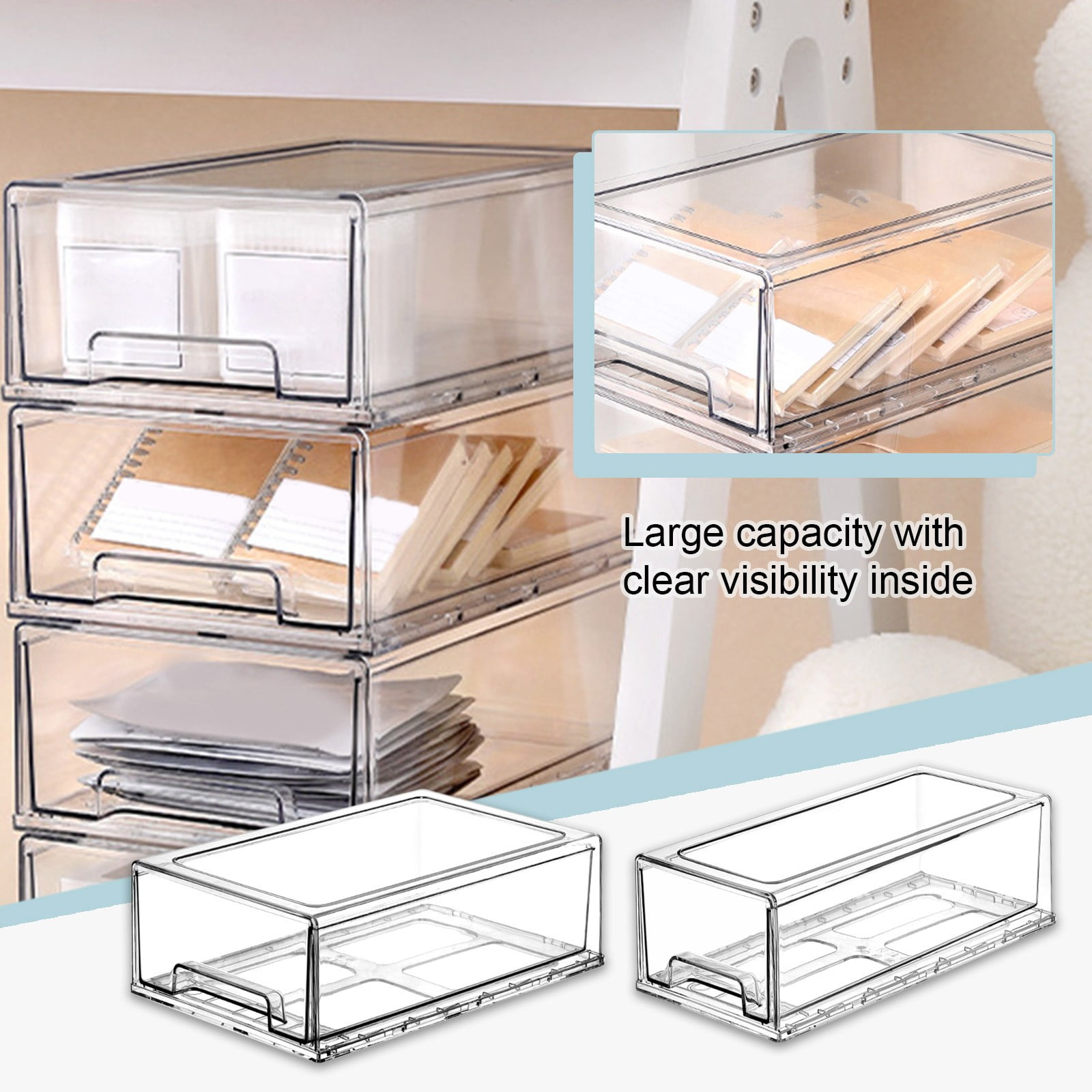 SugarBloom Transparent Dressing Table Organizer, Makeup and Jewelry ...