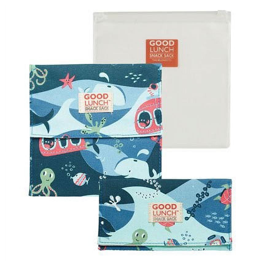 SugarBooger Good Lunch Snack Sack Set/3 Ocean - Walmart.com