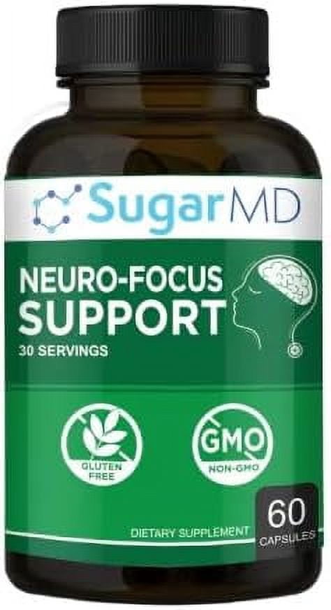 SugarMD Neuro-Focus Support - 60 Capsules - Walmart.com
