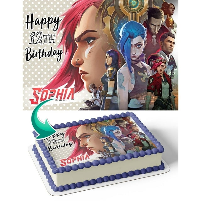 SugarMeLicious Arcane Cake Image Topper, Personalized 1/4 Sheet ...