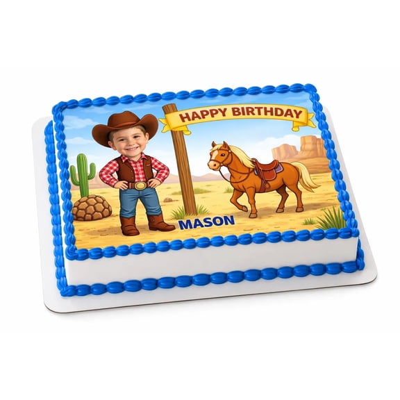 Cowboy Cake Topper