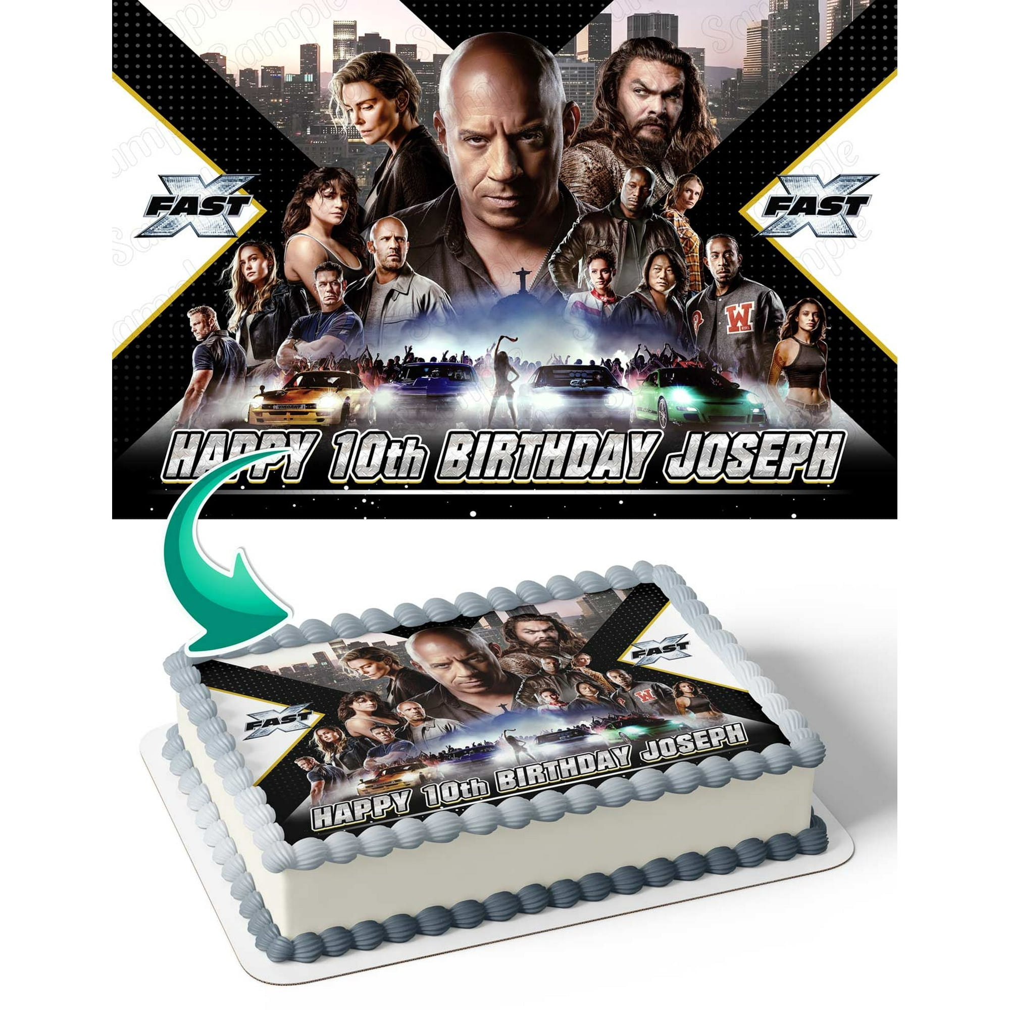SugarMeLicious Fast & Furious Fast X Vin Diesel Dominic Toretto Edible ...
