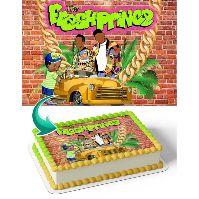 SugarMeLicious The Fresh Prince Graffiti Brick Wall Cake Image Topper ...