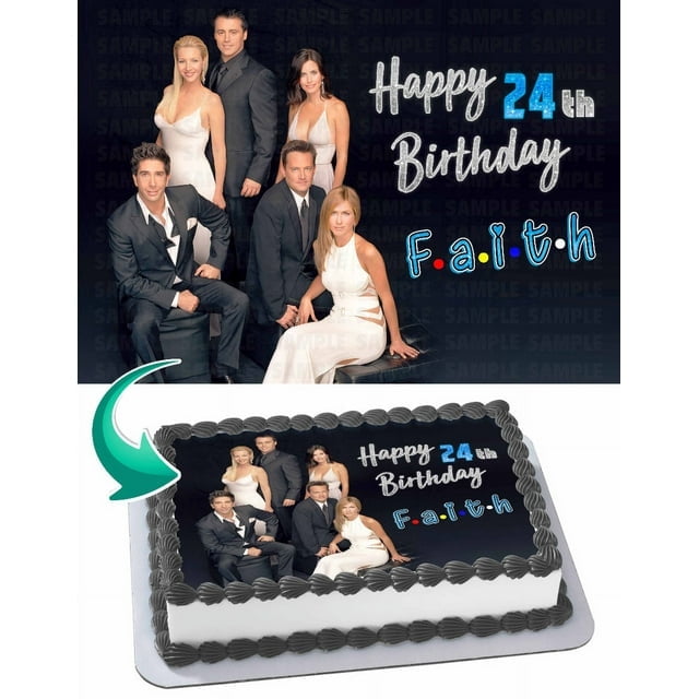 SugarMeLicious Friends TV Show Cake Image Topper, Personalized 1/4 ...
