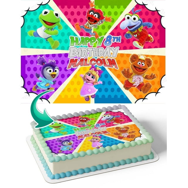 SugarMeLicious Muppet Babies Cake Image Topper, Personalized 1/4 Sheet ...