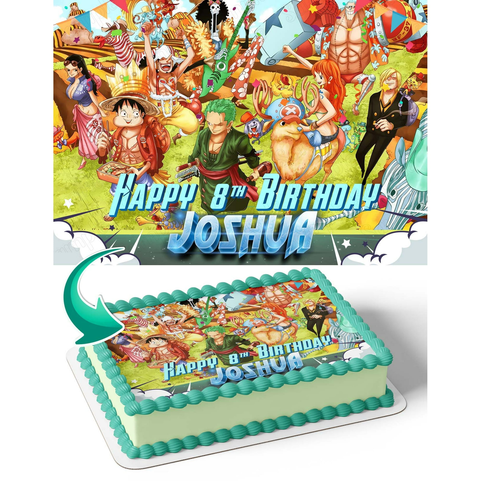 SugarMeLicious One Piece Sabaody Archipelago Edible Cake Topper ...