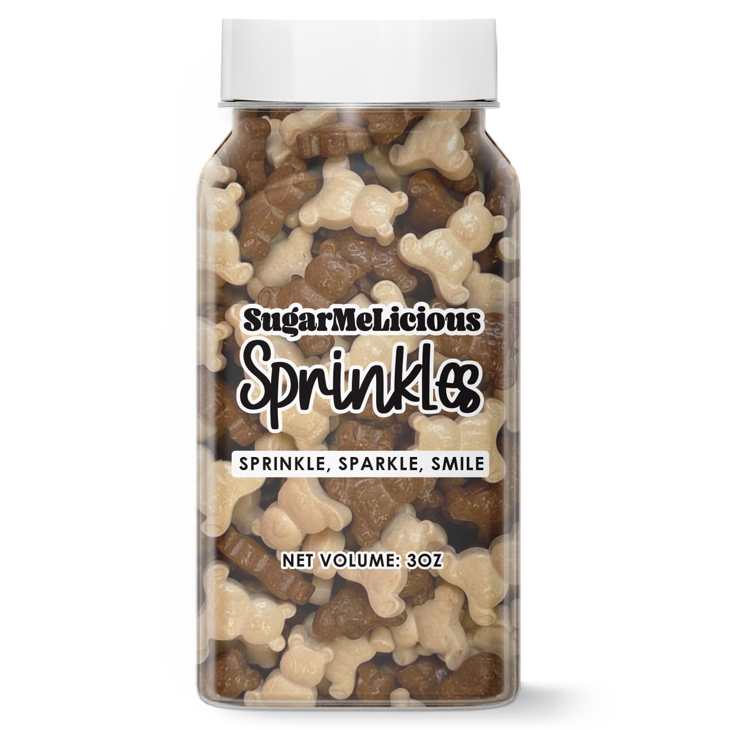SugarMeLicious Teddy Bear Shaped Sprinkles, Edible Bear Decorations for ...