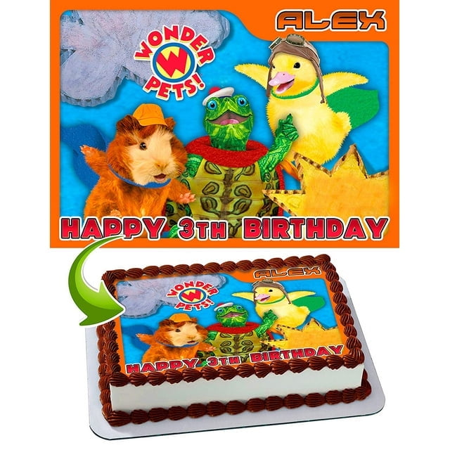 SugarMeLicious The Wonder Pets Cake Image Topper, Personalized 1/4 ...