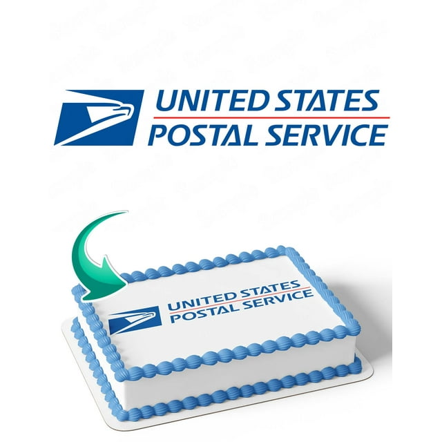 SugarMeLicious USPS Edible Cake Topper Personalized 1/4 Sheet Birthday ...