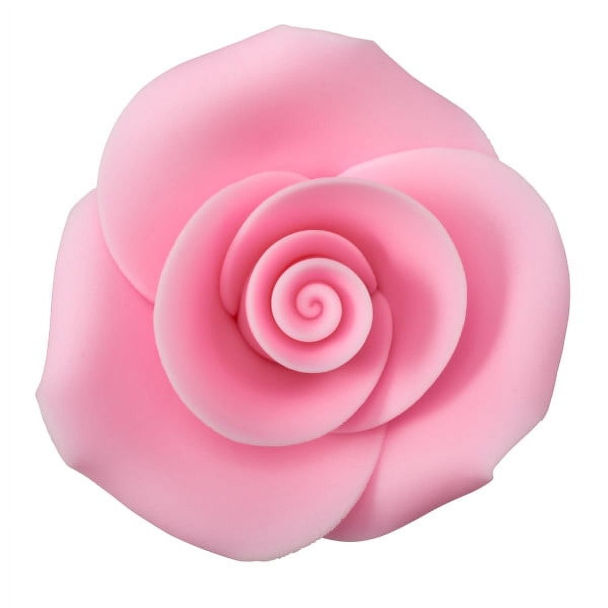 SugarSoft® Premium Edible Decorations - Light Pink Rose - 2" (12 pieces ...