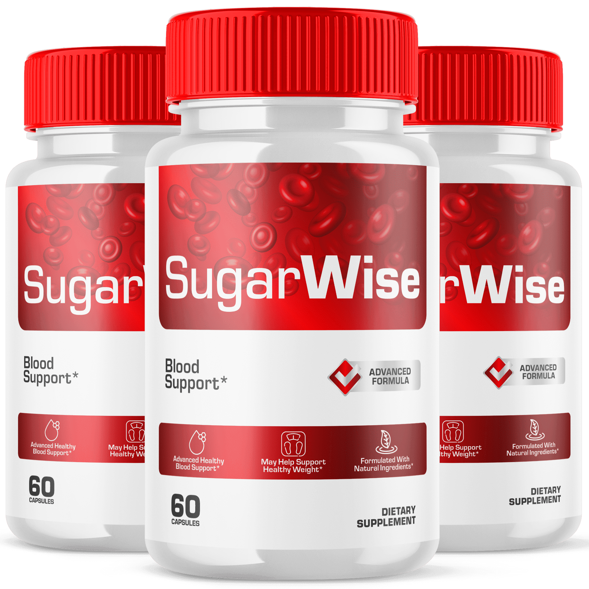 SugarWise Blood Support Pills Advanced Formula Vitamin Supplement Sugar Wise 180 Capsules ...