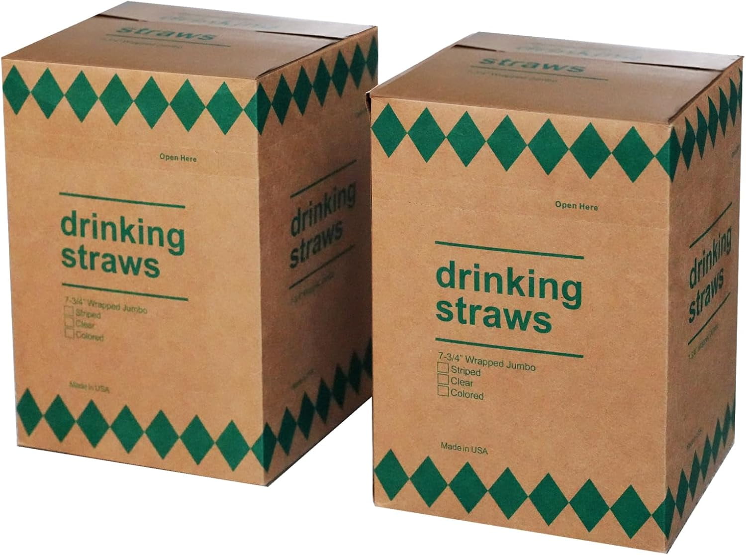 Sugarbox Premium 7.75 inch Crystal Clear Plastic Straws - Individually ...