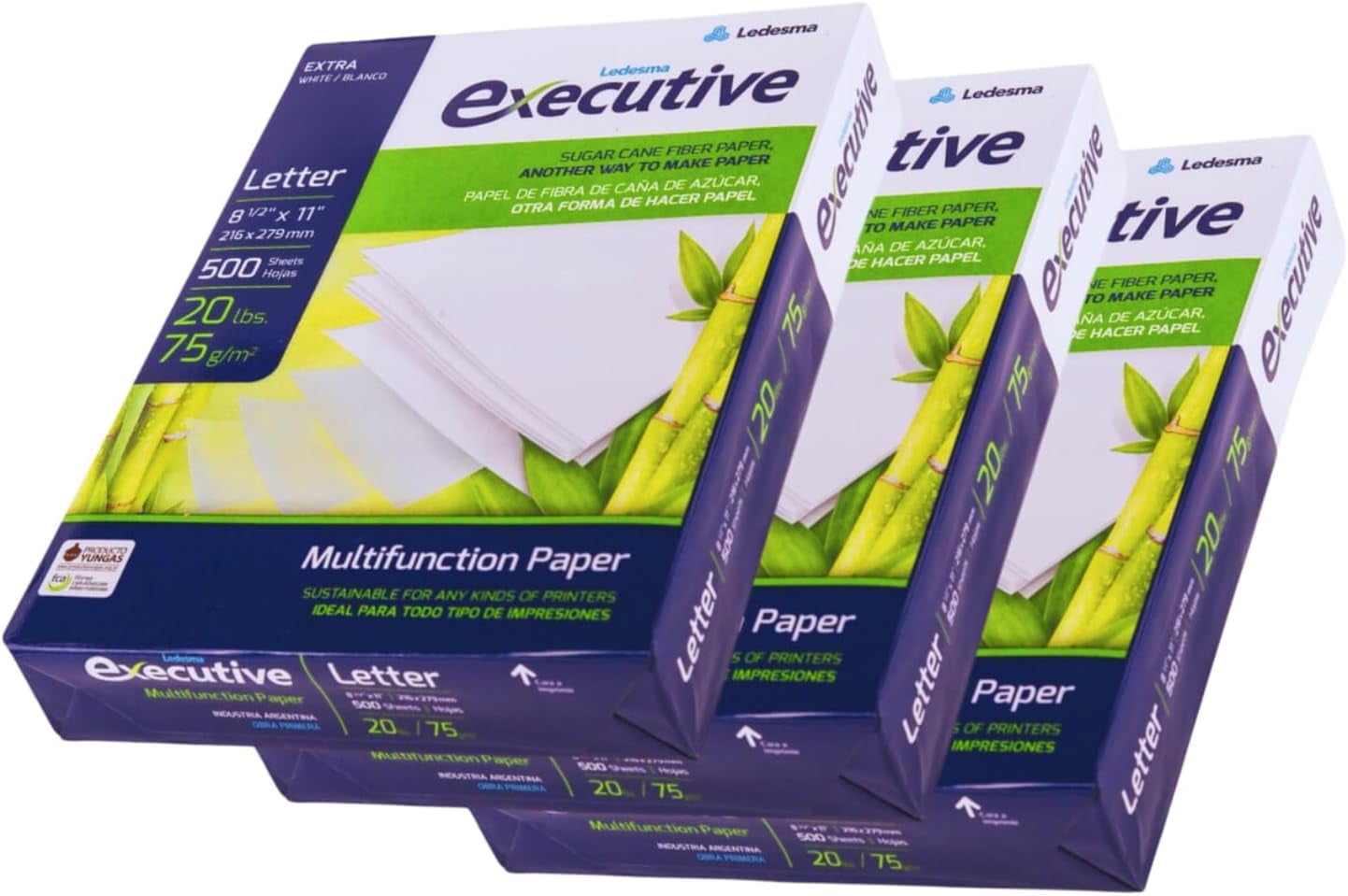 Sugarcane Fiber Copy Printer Paper - Size 8.5” x 11”, 20lb ...