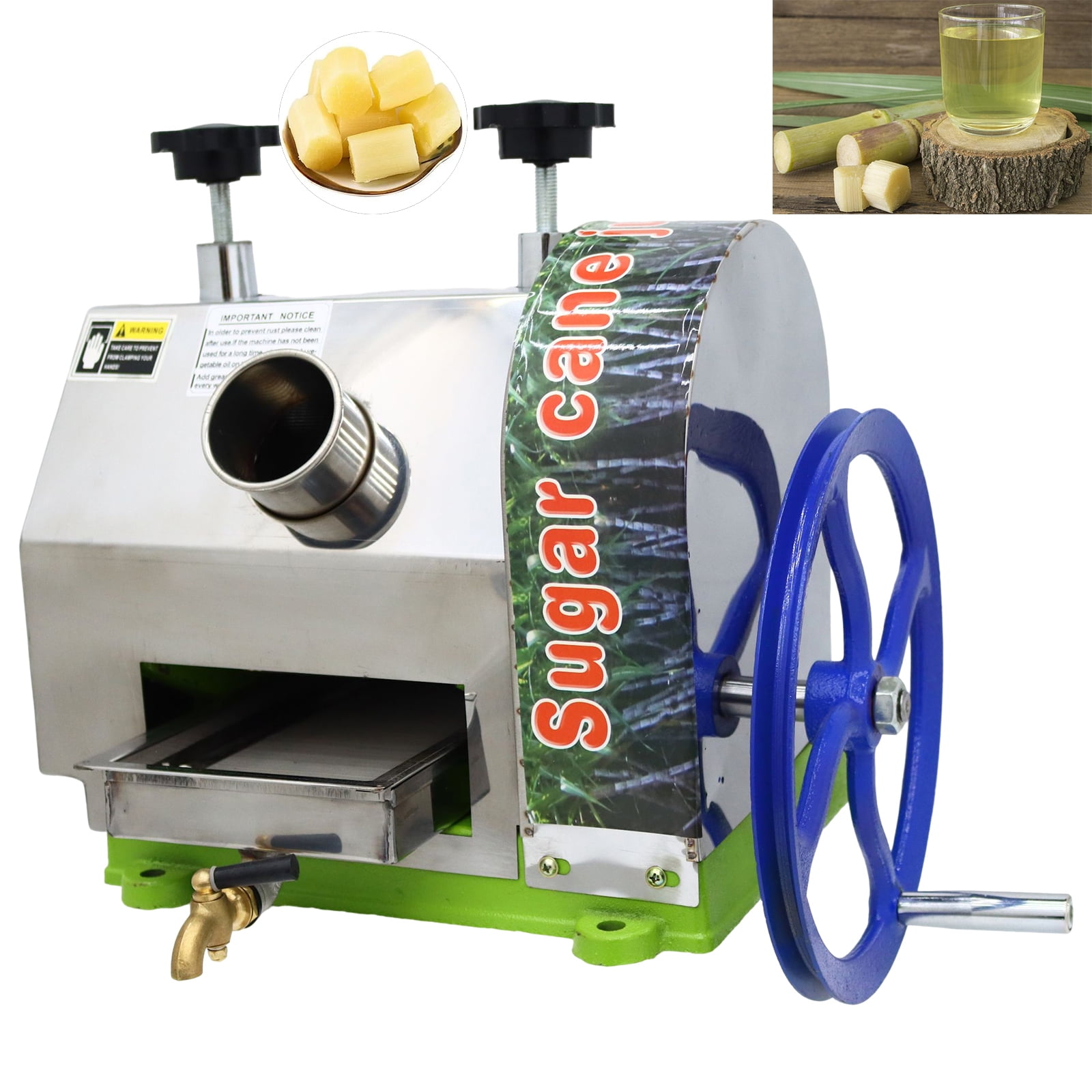 Sugarcane Ginger Press Juicer Machine Hand-Cranked Metal Commercial ...