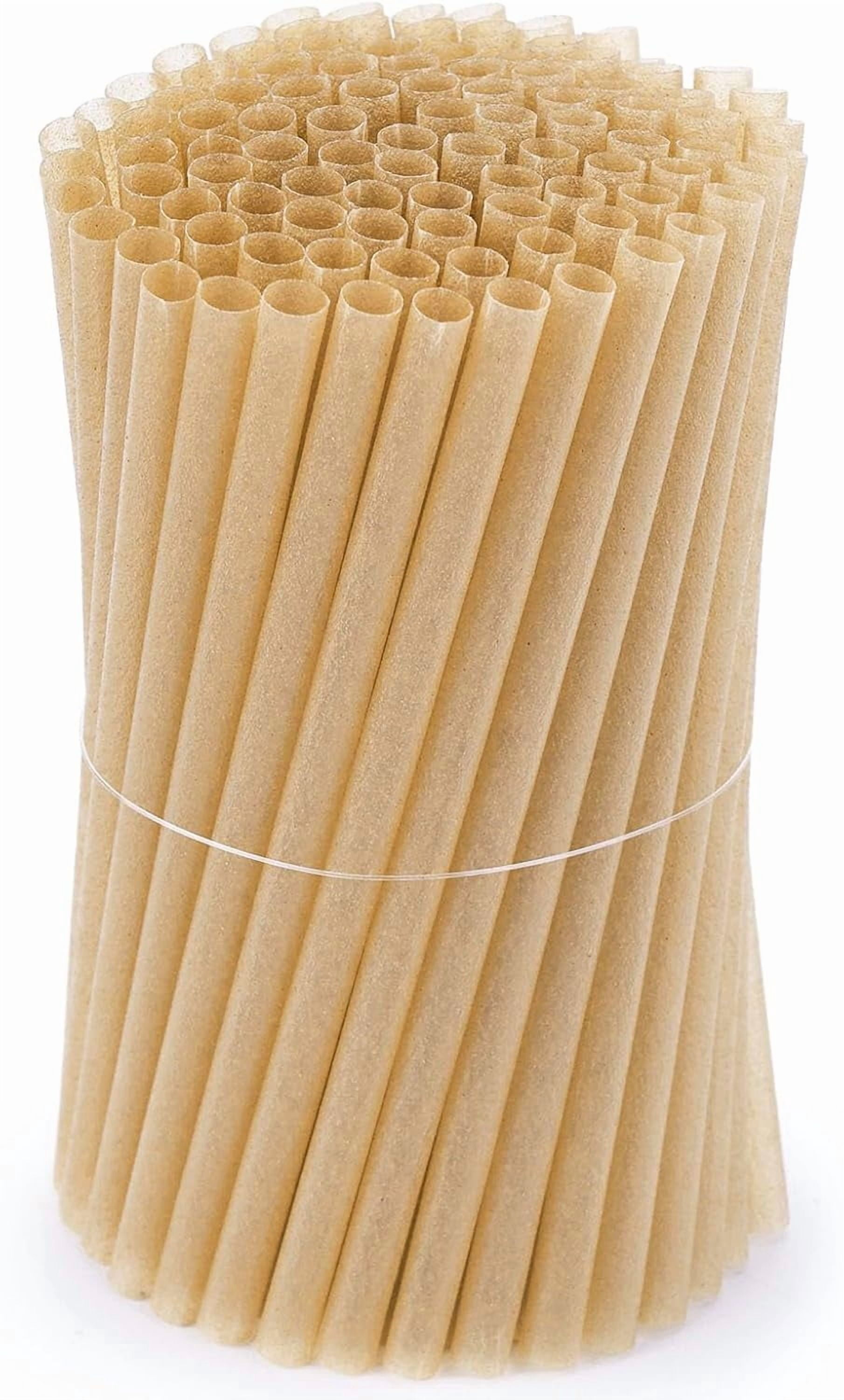 Sugarcane Straws, Disposable Beverage Straws for Hot and Cold Drinks ...