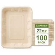 ECOPAX Eco-Friendly Pebble Box Take Out Container, Ivory (150 Pack ...