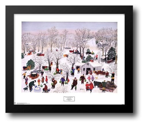 Sugaring Off, 1955 33x27 Framed Art Print by Robertson Moses (Grandma ...