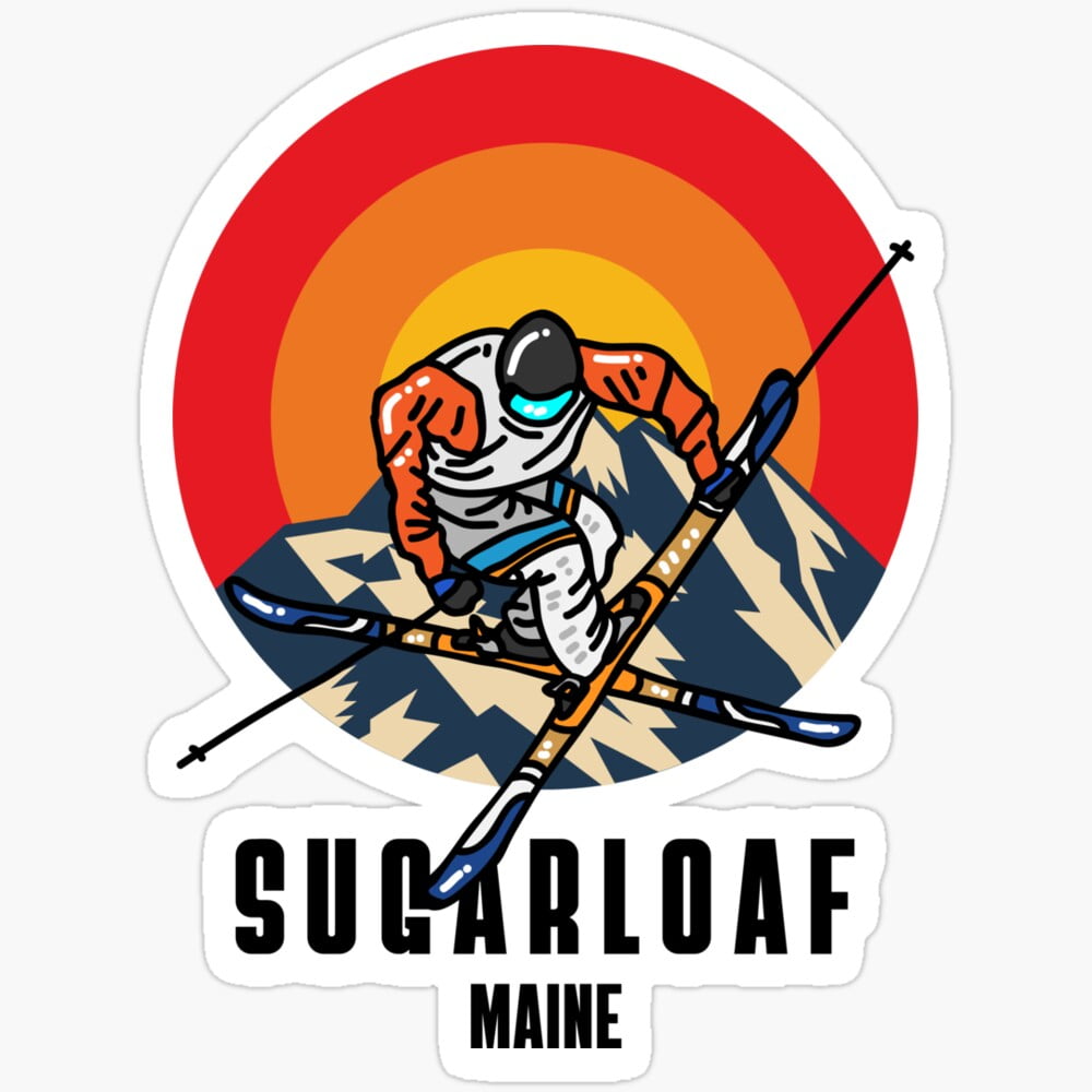 Sugarloaf Ski Resort Maine Sticker Phone Decal Water Bottle Stickers ...