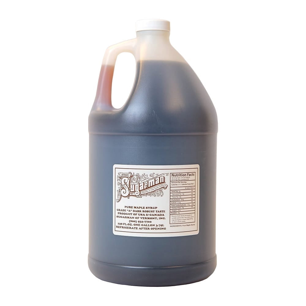 Sugarman Robust Pure Dark Maple Syrup, 1 ga, 1 Pack - Walmart.com
