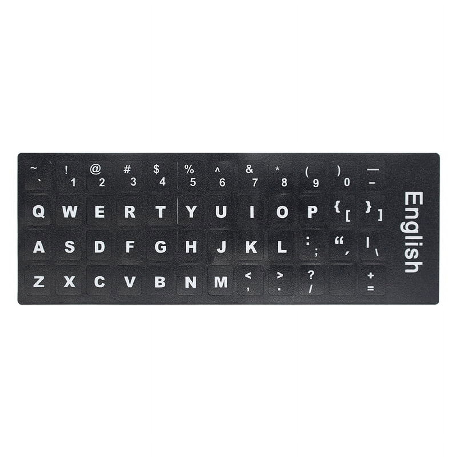 Sugeryy English QWERTY Replacement Keyboard Sticker with Big Letters ...