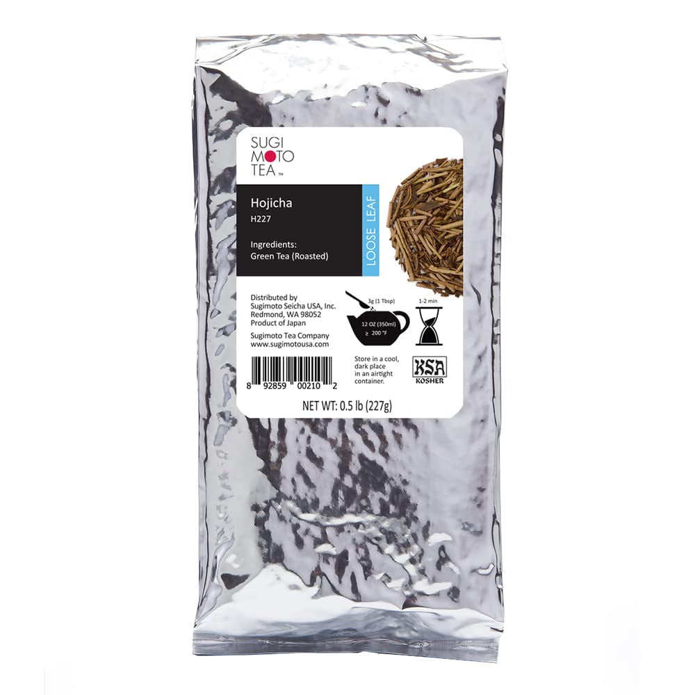 Sugimoto Tea - Hojicha, Authentic Loose Leaf, Roasted Twig Tea ...