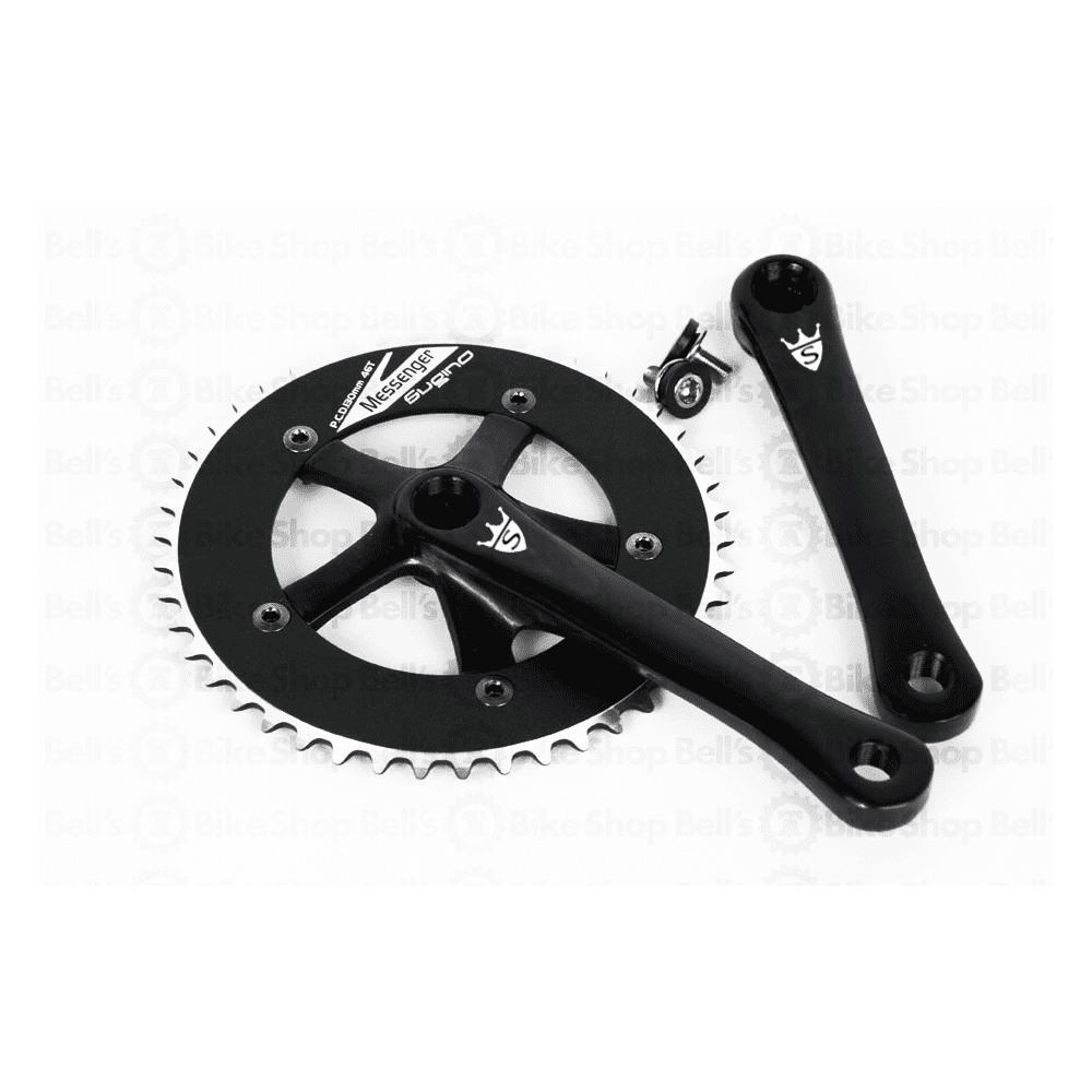 Sugino RD Messenger Track Fixed Gear Crankset BLACK 165mm x 46T x 1/8in - Walmart.com