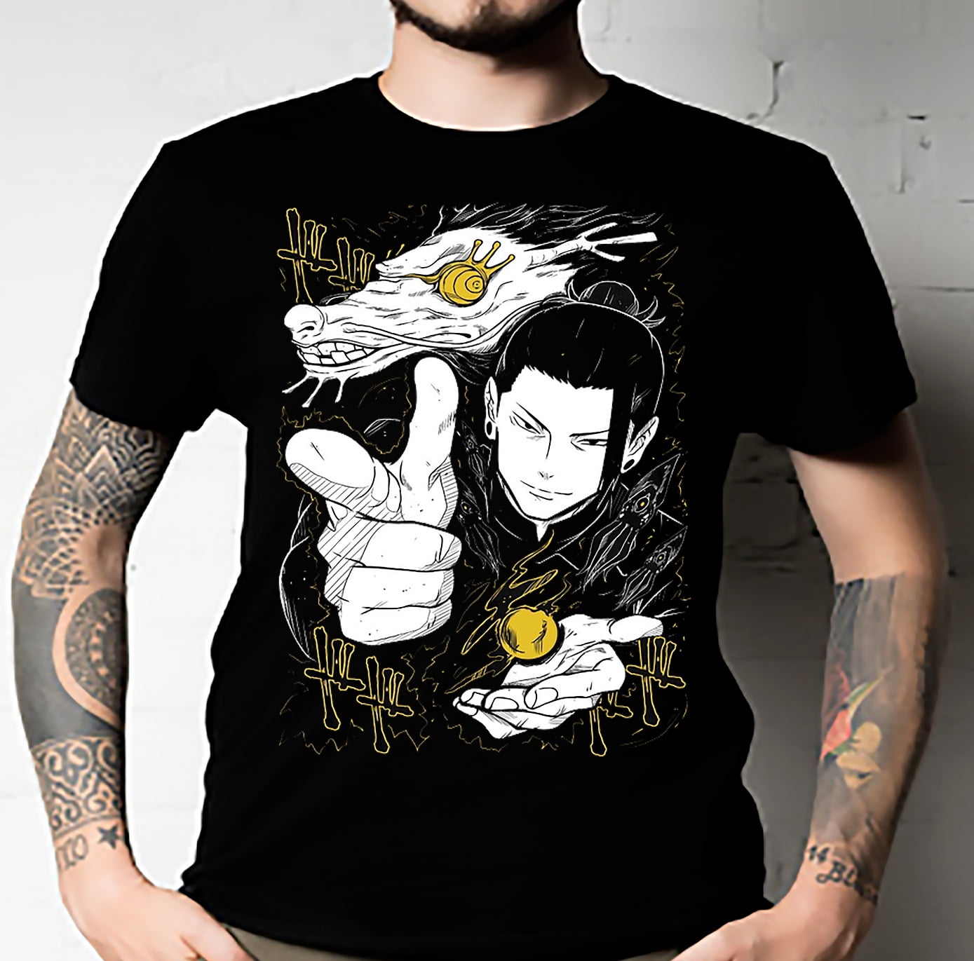 Suguru Geto T-shirt Jujutsu Kaisen Getou jjk Horror Anime Black Unisex ...