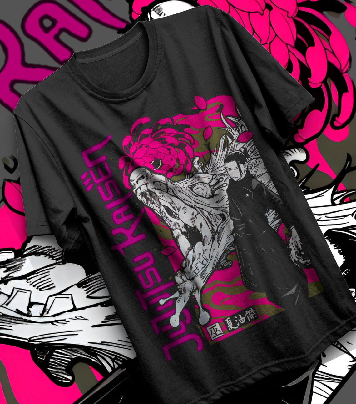 Suguru Geto T-shirt, Jujutsu Kaisen Manga Anime Shirt,Military Green ...