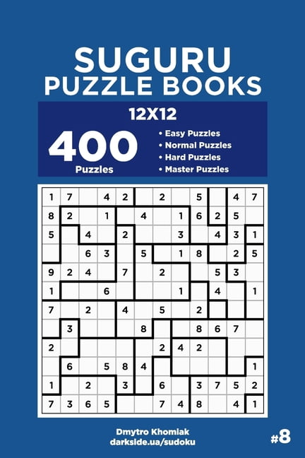 Suguru Puzzle Books - 400 Easy to Master Puzzles 12x12 (Volume 8 ...
