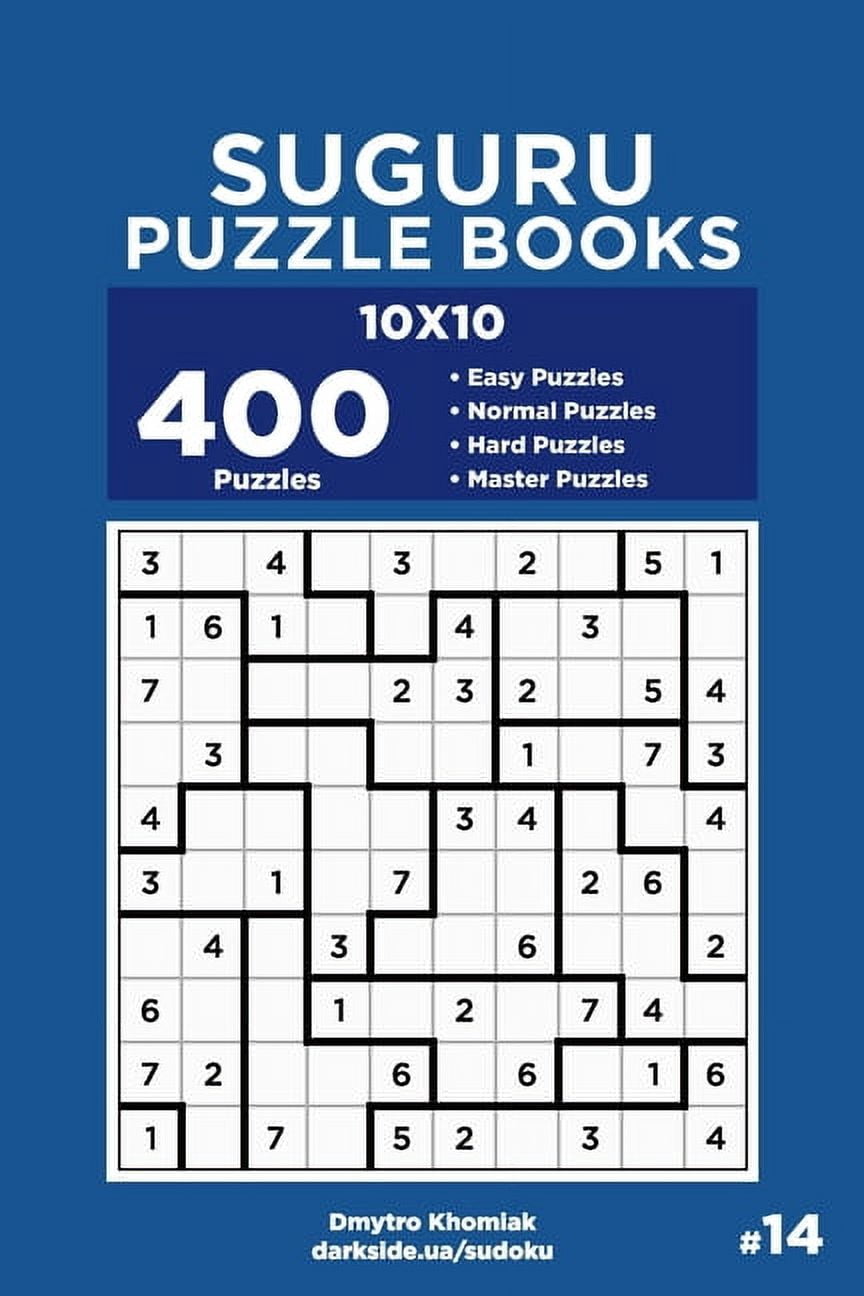 Suguru Puzzle Books: Suguru Puzzle Books - 400 Easy to Master Puzzles ...